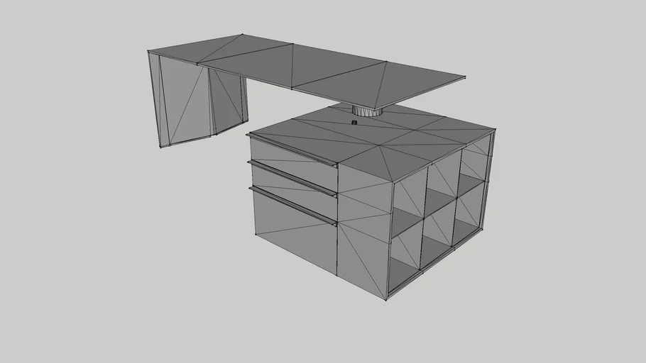 CEO Cube Desk dx | 3D Warehouse