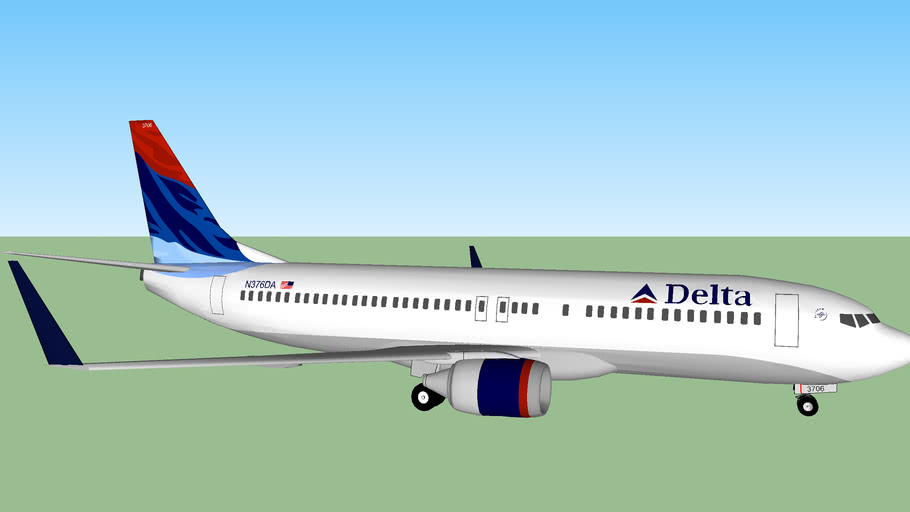 Delta 737-800 Old colors | 3D Warehouse