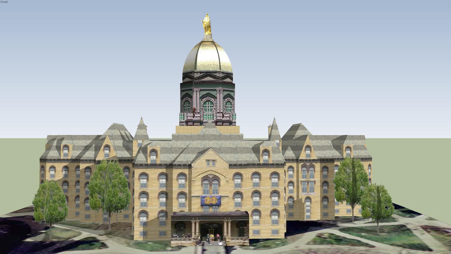 The University of Notre Dame's Main Administration Building | 3D Warehouse