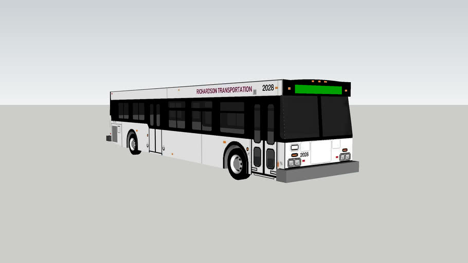 1997 new flyer d40lf | 3D Warehouse