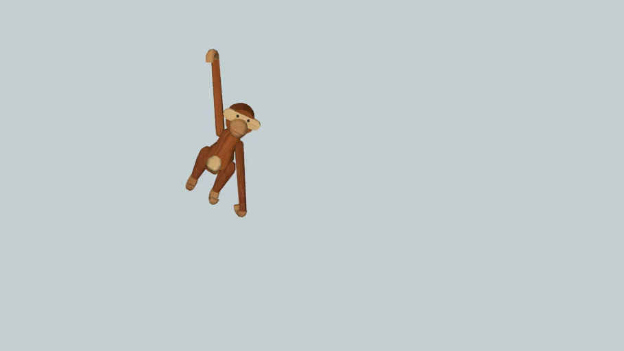 Modelo De Macaco Pendurado Close Up De Um Jovem Macaco Pendurado Na