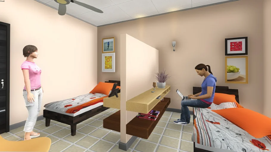 Gir'ls Dorm - Interior | 3D Warehouse
