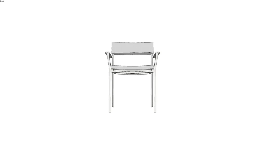 Akula Metris Dining Armchair White Aluminium with Shine Cushion 30001 ...