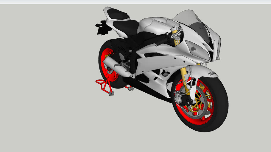 YAMAHA YZF R6 On Paddock | 3D Warehouse