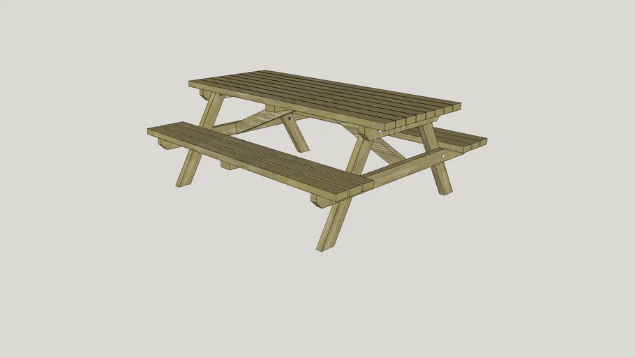 picnic table | 3D Warehouse