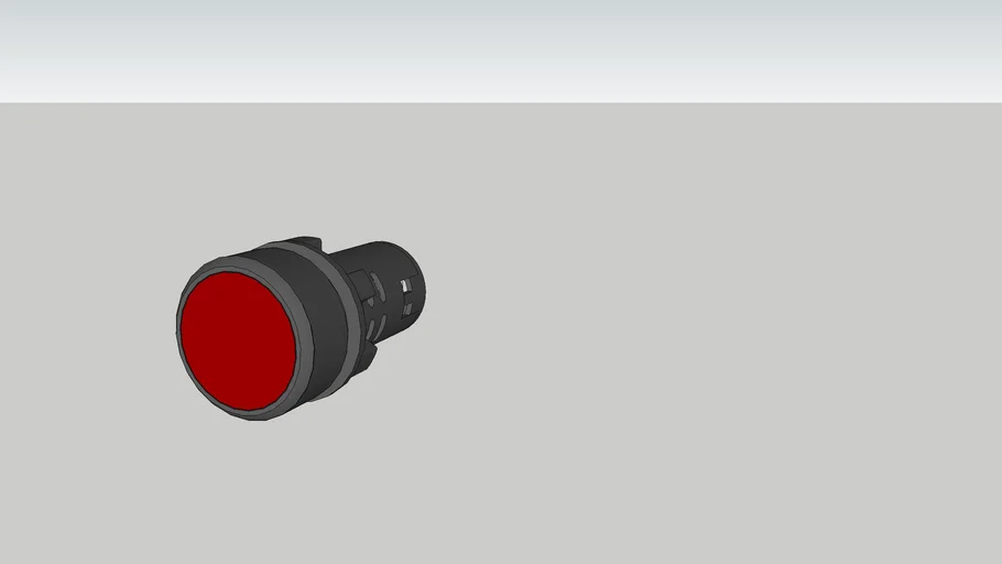Switch Push Botton 22mm RED | 3D Warehouse
