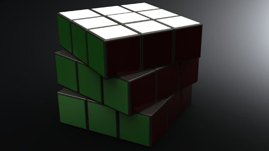 Rubik's Cube 3x3 With Interior Components | 3D Warehouse