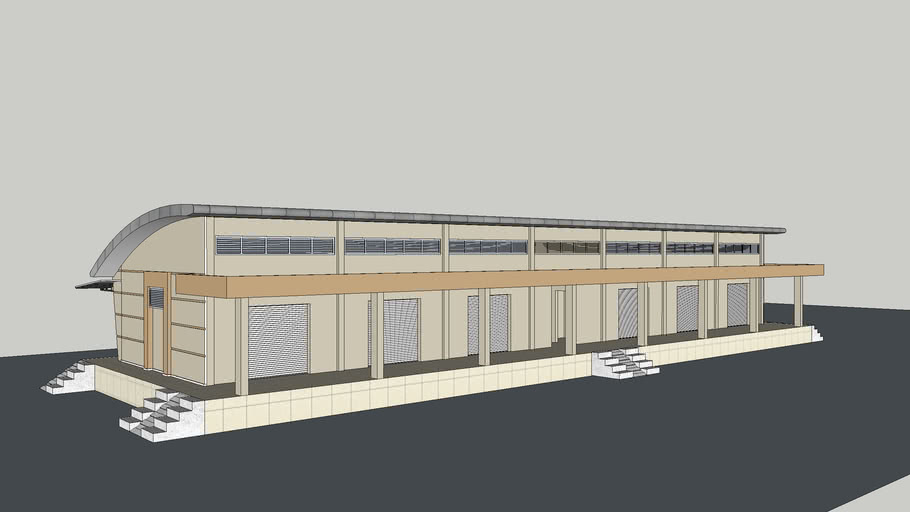 RUKO ATAP LENGKUNG | 3D Warehouse