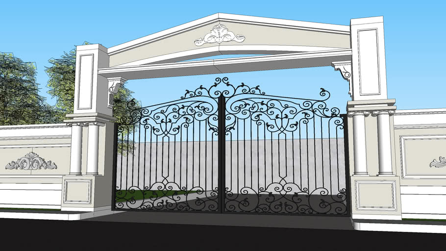 classic fence with relief 2 | 3D Warehouse