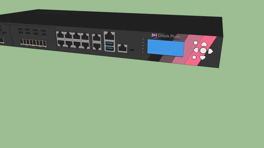 Check Point 5900 security gateway firewall appliance | 3D Warehouse