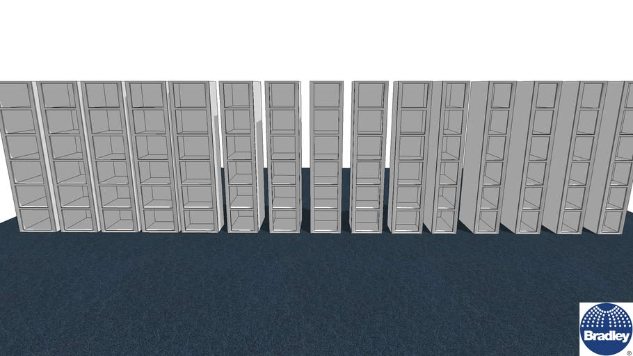 Cubby Lenox Locker Six Tier 72' High | 3D Warehouse