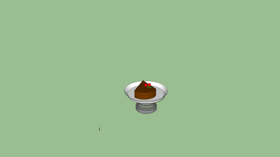 Cake in Platter | 3D Warehouse
