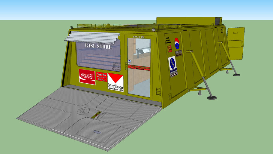 Military Remote Base PX Store M76D-2 | 3D Warehouse