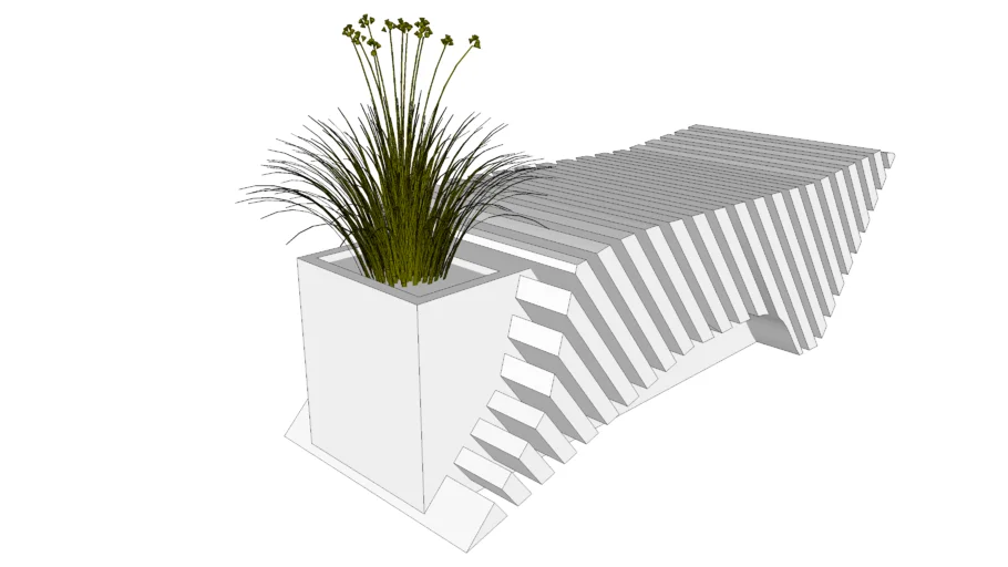 A Modern Bench | 3D Warehouse