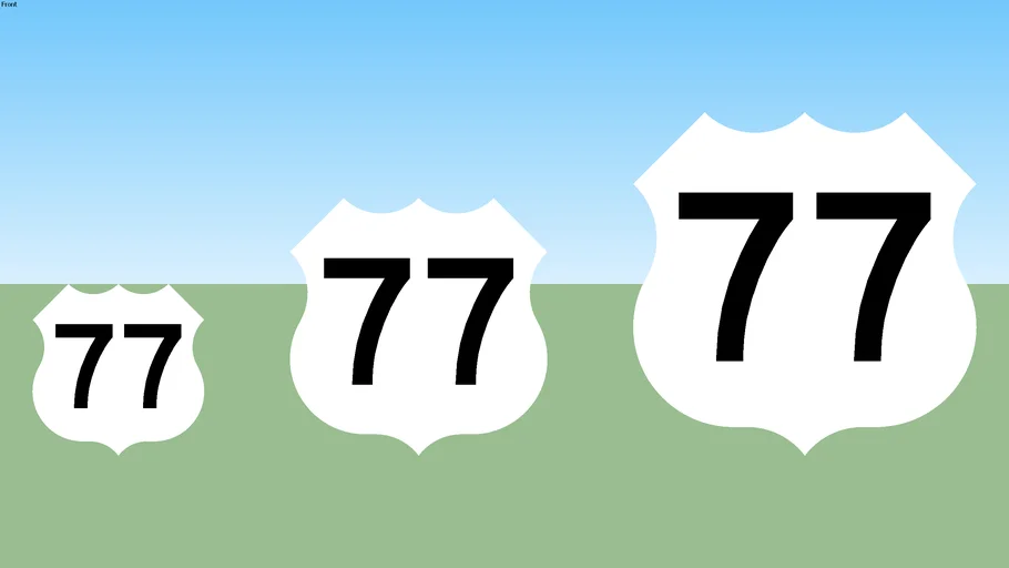 U.S. 77 Sign | 3D Warehouse