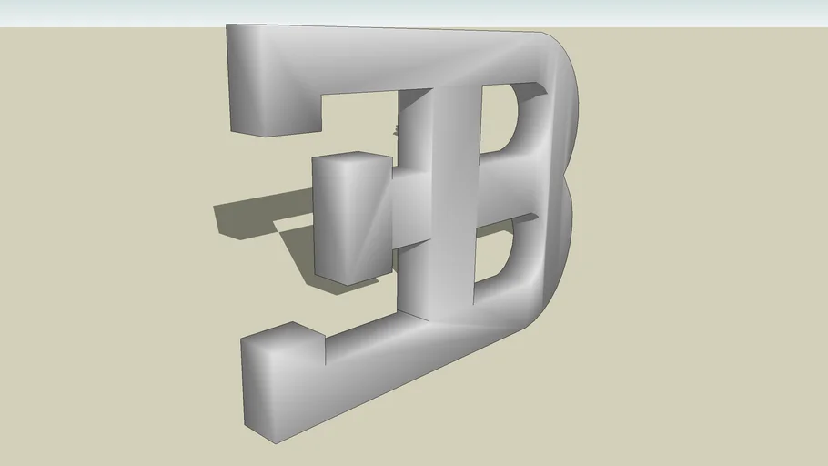 shiny 3d EB logo | 3D Warehouse