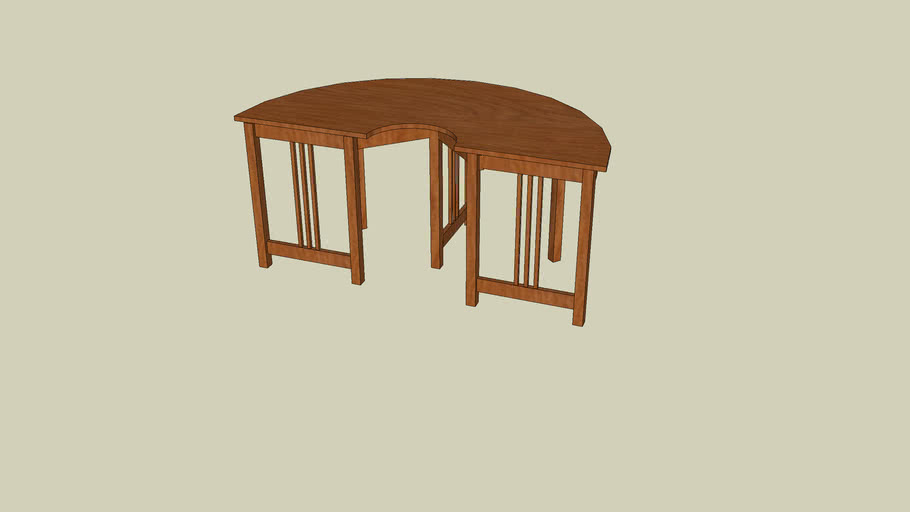 Half Round Display Table | 3D Warehouse