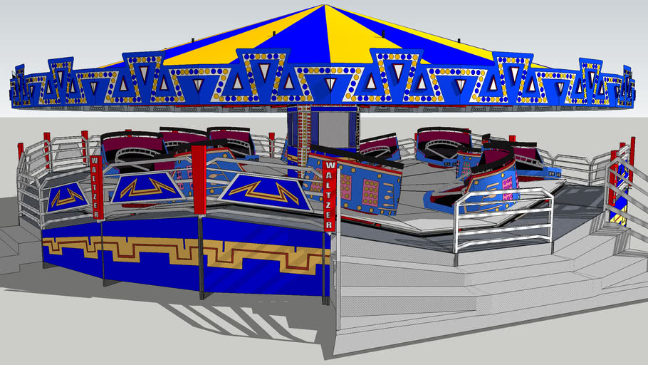 Funfair Ride WALTZER (Axels) | 3D Warehouse