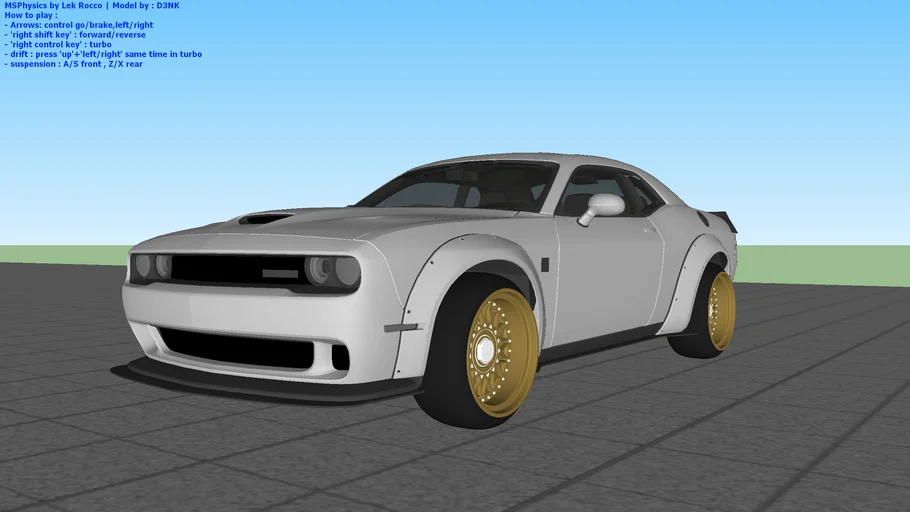 MSPhysics Drift car | 3D Warehouse