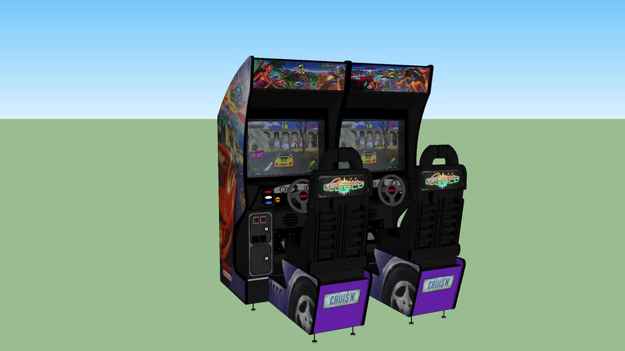 Cruis'n World 2 Player Arcade Cabinet | 3D Warehouse