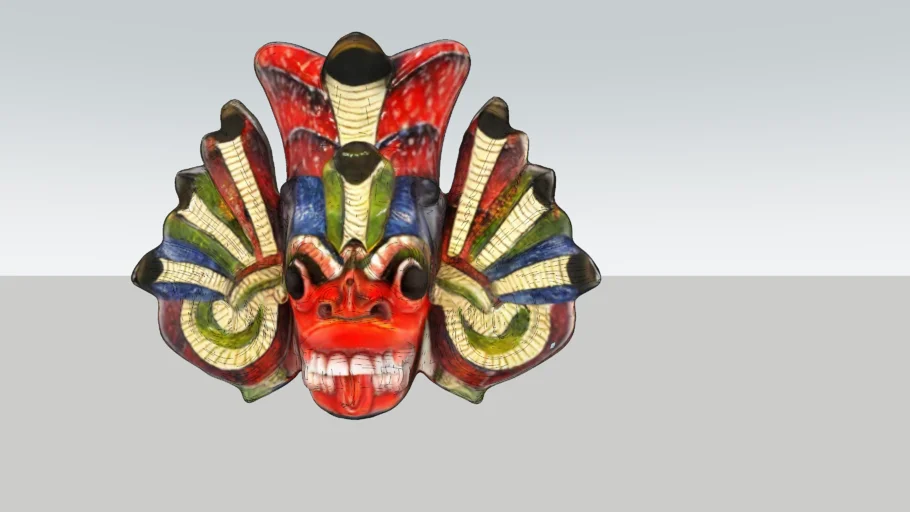 SRILANKAN TRADITIONAL MASKS - NAGA RAKSHA | 3D Warehouse