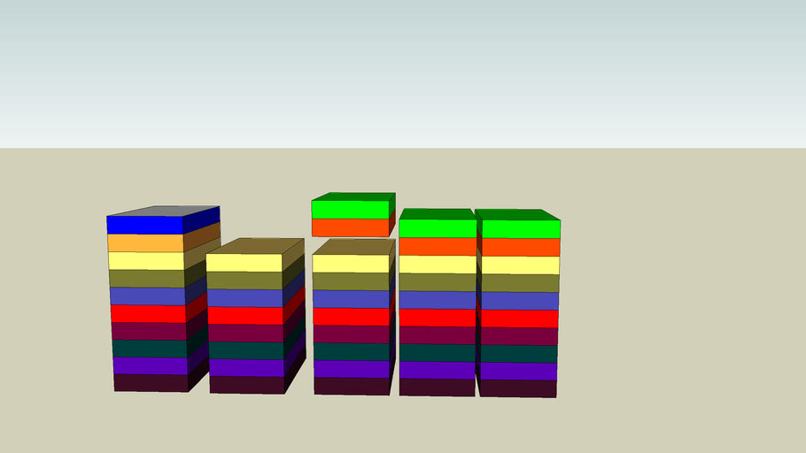 Stacked Columns - Boxes | 3D Warehouse