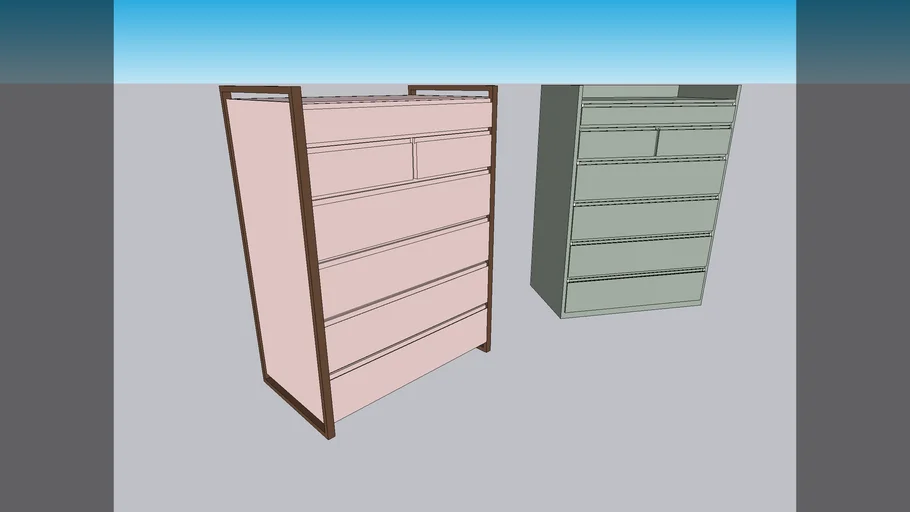 ‎Cômodas 0.90x.50 m | 3D Warehouse