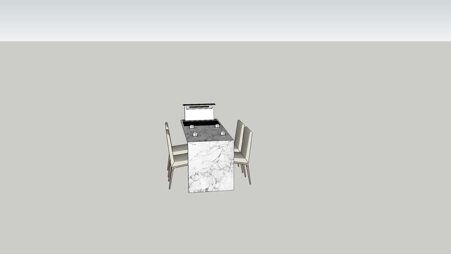 Island dining table | 3D Warehouse