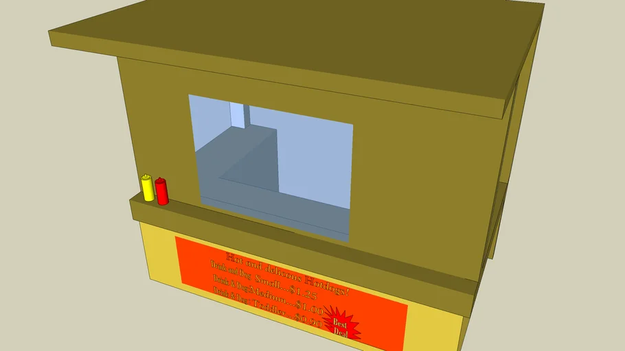 Nick Morgan's Creations EdiT mE Hot Dog Stand | 3D Warehouse