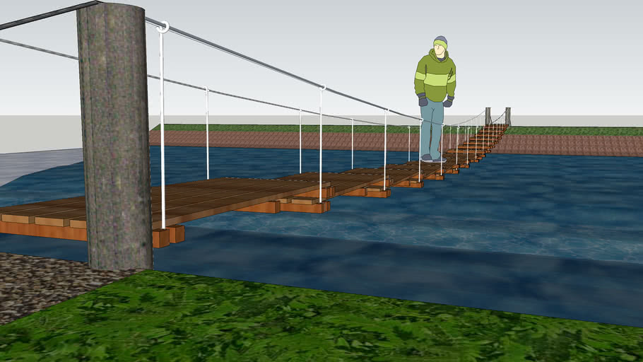 suspension bridge | 3D Warehouse