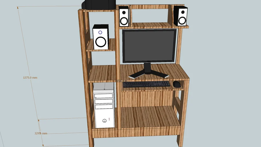 mesa simples para pc | 3D Warehouse