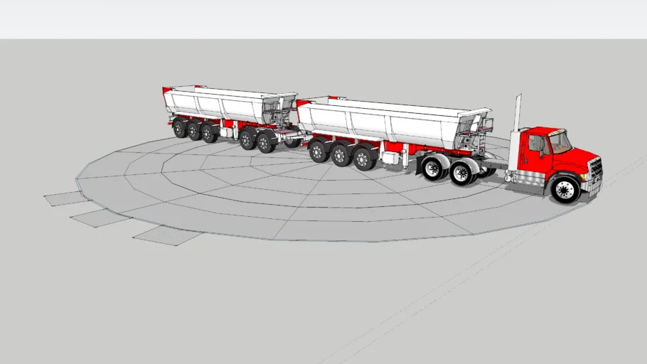 Truck Turntable 25000mm Diameter | 3D Warehouse
