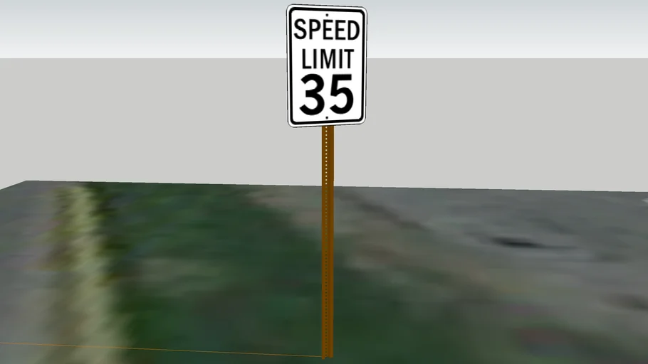 Speed Limit Sign | 3D Warehouse