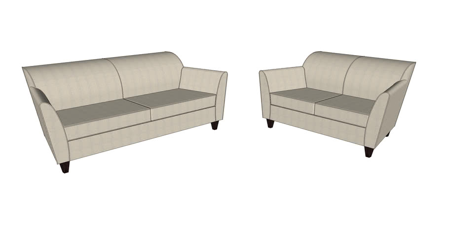 Metro Sofa & Loveseat | 3D Warehouse