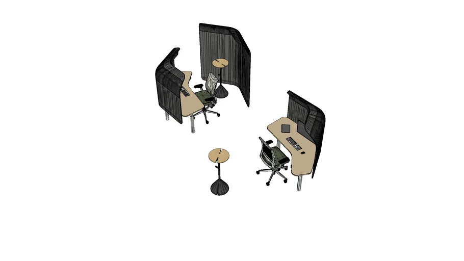 Flex workspaces | 3D Warehouse