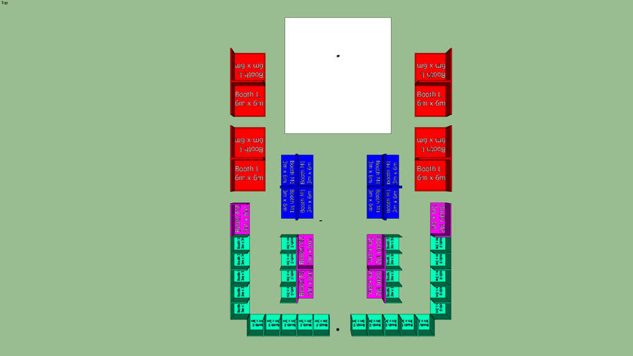 Denah Hall sementara | 3D Warehouse