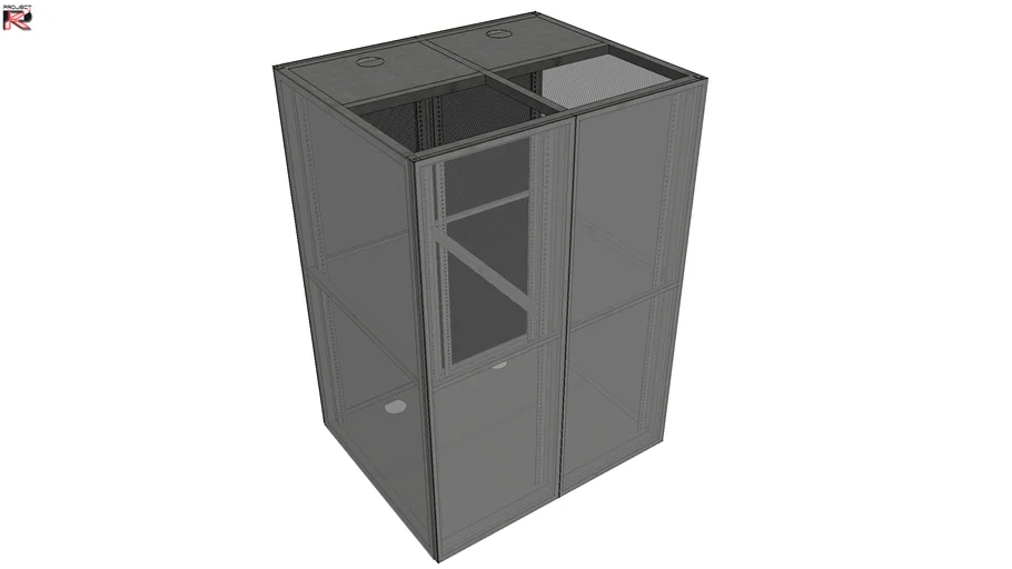 Small Double Server Cabinet | 3D Warehouse