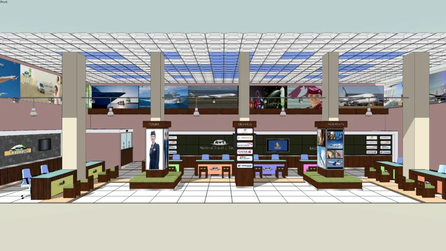 TRAVEL OFFICE INTERIOR | 3D Warehouse