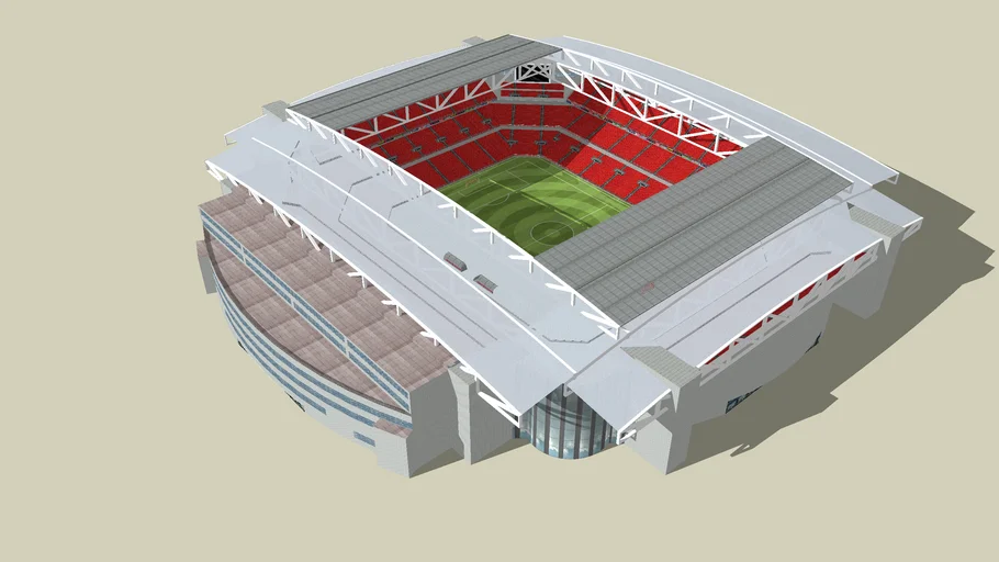 ESTADIO MODERNO CON TECHO CORREDIZO | 3D Warehouse