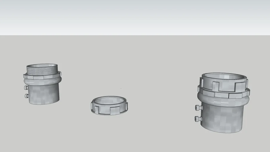 Conector y Monitor Galvanizado 1 1/4' Conduit P.D. | 3D Warehouse