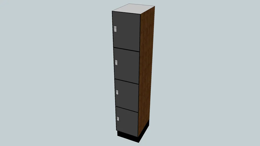 4 Tier Lockers | 3D Warehouse