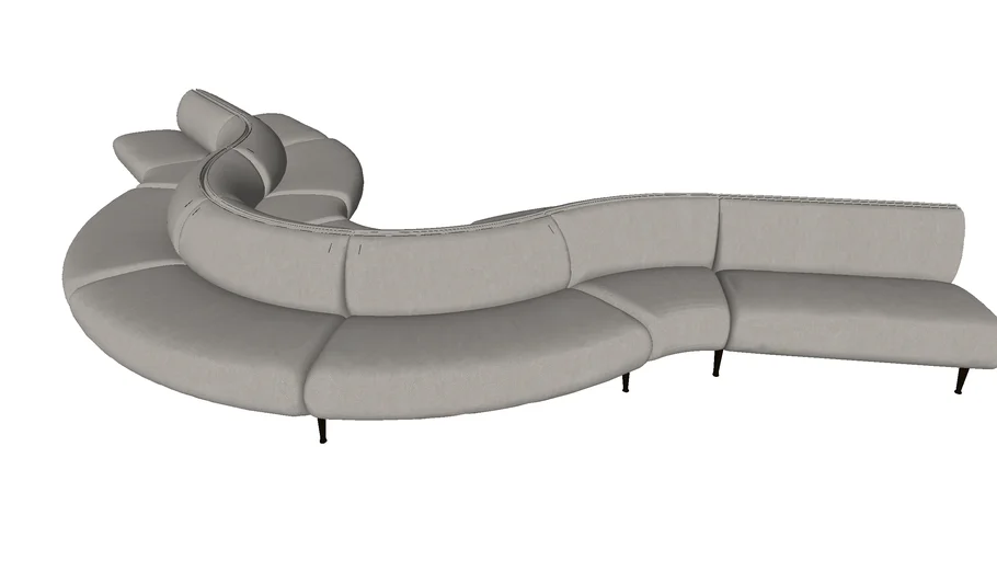 Ekko, Config 14, Modular Sofa System by Icons of Denmark | 3D Warehouse
