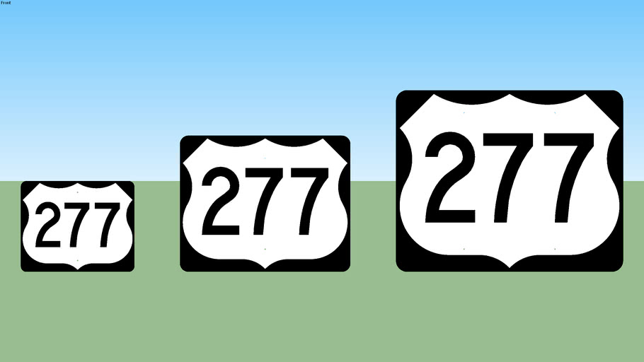 U.S. 277 Sign | 3D Warehouse