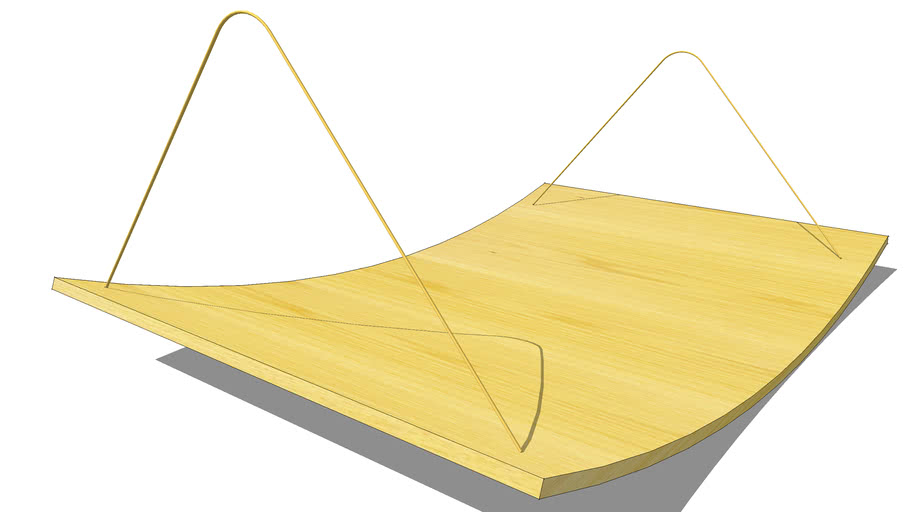 Poly Hanging Single Curve | 3D Warehouse