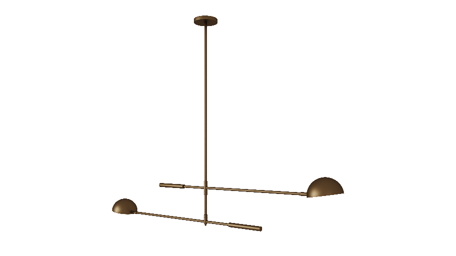 Pendente Astro duplo (Cúpula Bowl) - Foco Metallo | 3D Warehouse