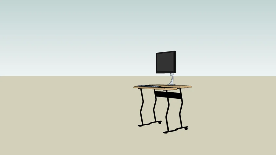 computer desk | 3D Warehouse