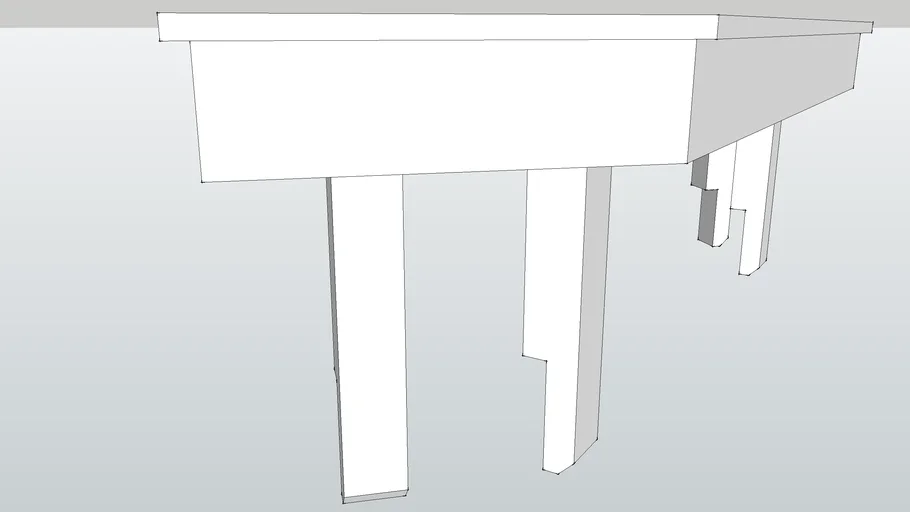 corner bench | 3D Warehouse