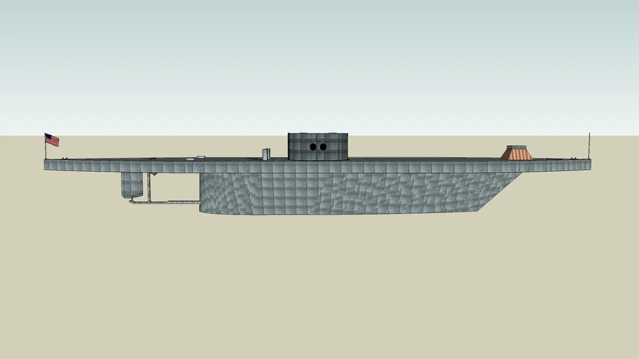 The USS Monitor | 3D Warehouse