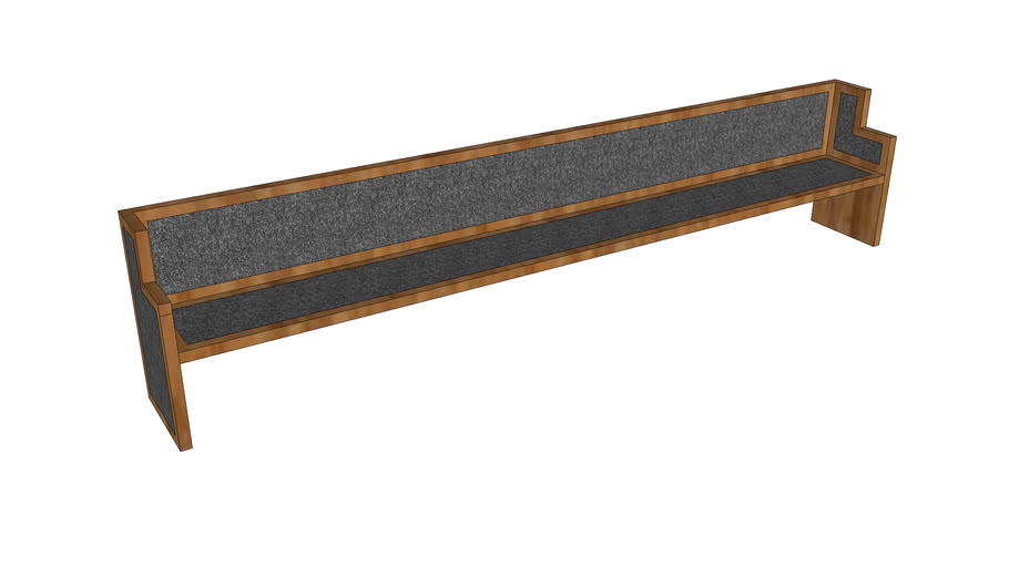 Church Pew | 3D Warehouse