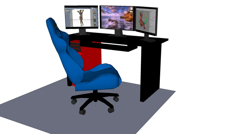 Graphic Design Workstation | 3D Warehouse